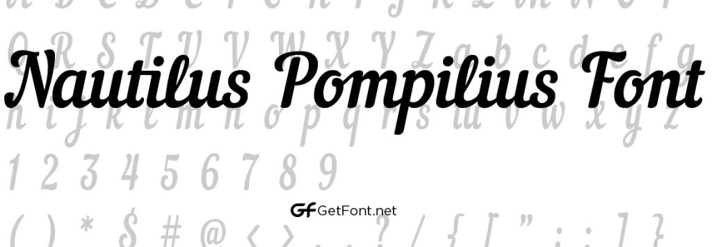 Free Nautilus Pompilius Font Download! - GetFont