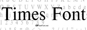 Download the Times Font Now! - GetFont