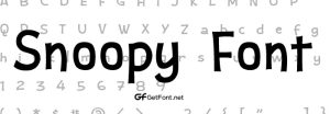 Download Snoopy Font Now! - GetFont