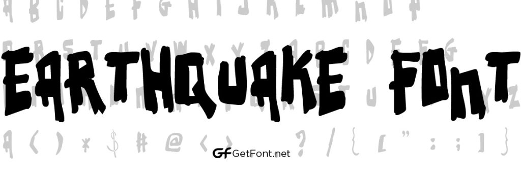 Download Free Earthquake Font! - GetFont