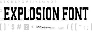 Free Explosion Font Download! - GetFont