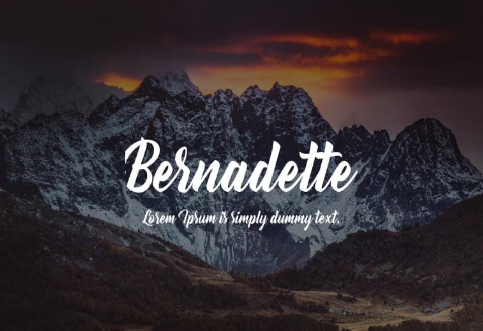 Free Bernadette Font - Download Now